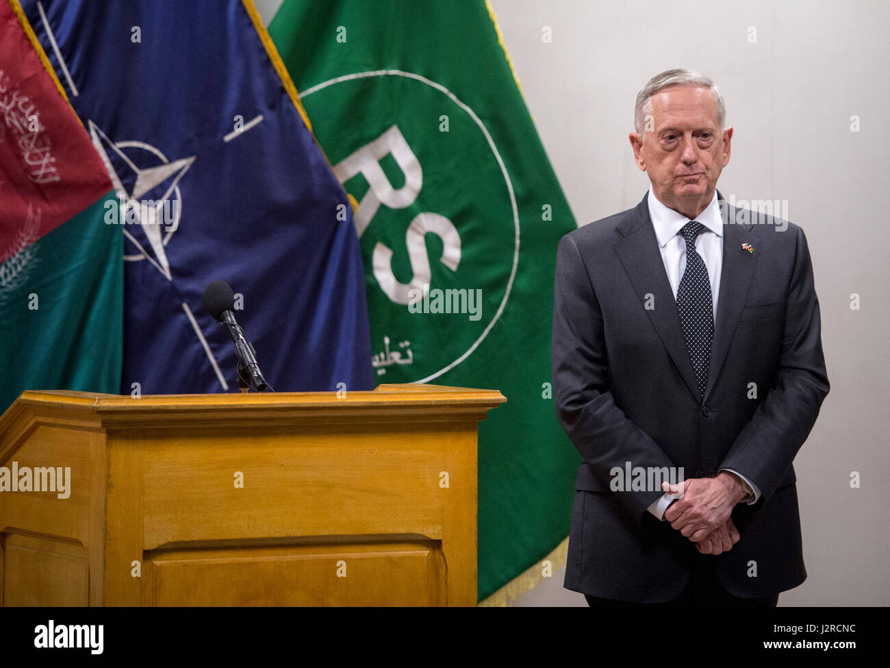 Secretary of Defense Jim Mattis and U.S. Army Gen. John Nicholson ...