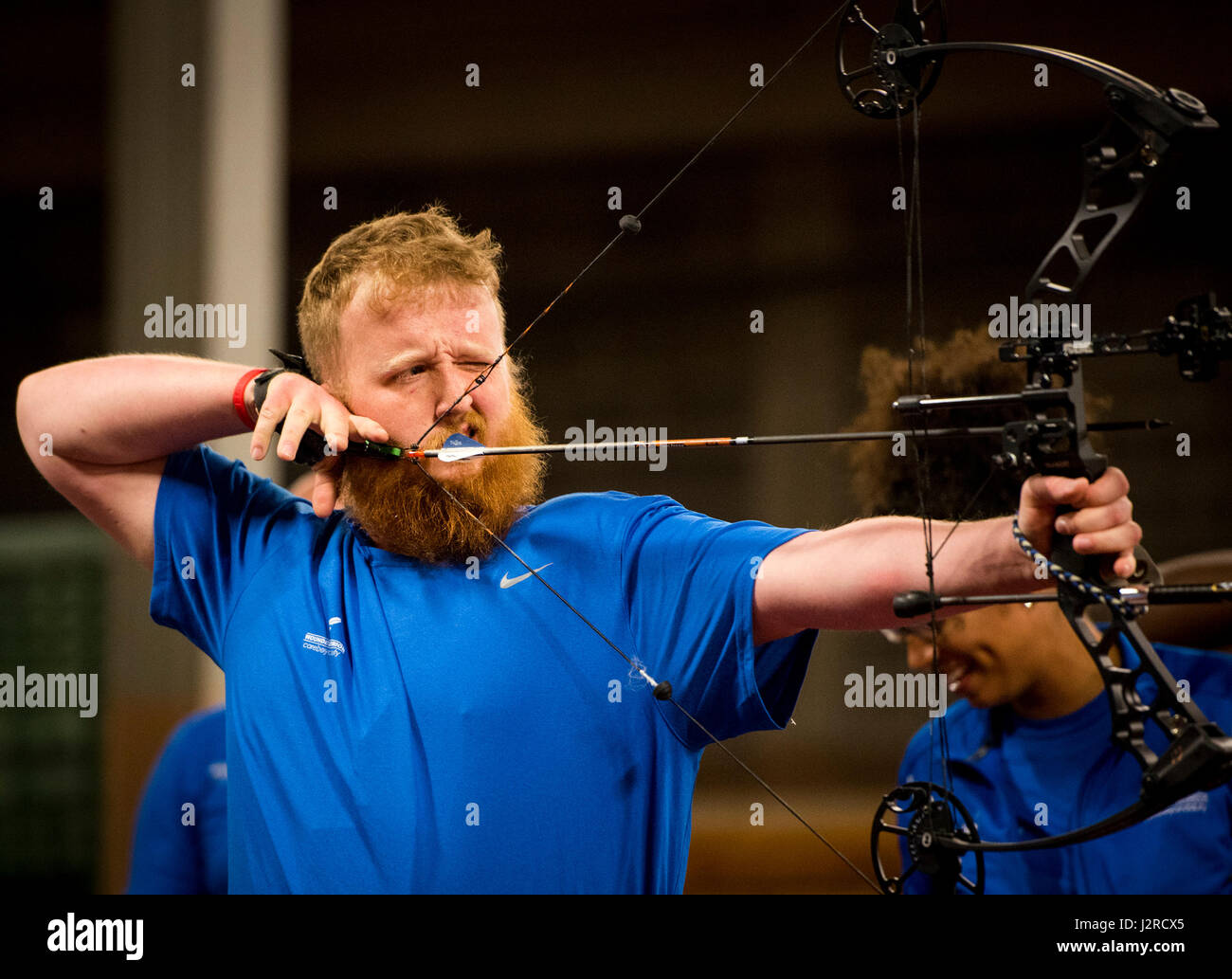 A Warrior CARE athlete participated in an archery session at the ...