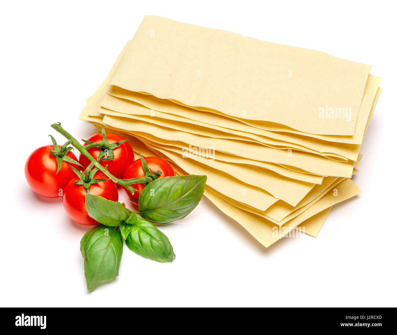 dried uncooked lasagna pasta sheets and tomato Stock Photo - Alamy