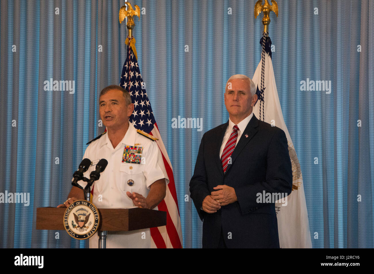Adm. Harry B. Harris, commander, U.S. Pacific Command, introduces Vice ...