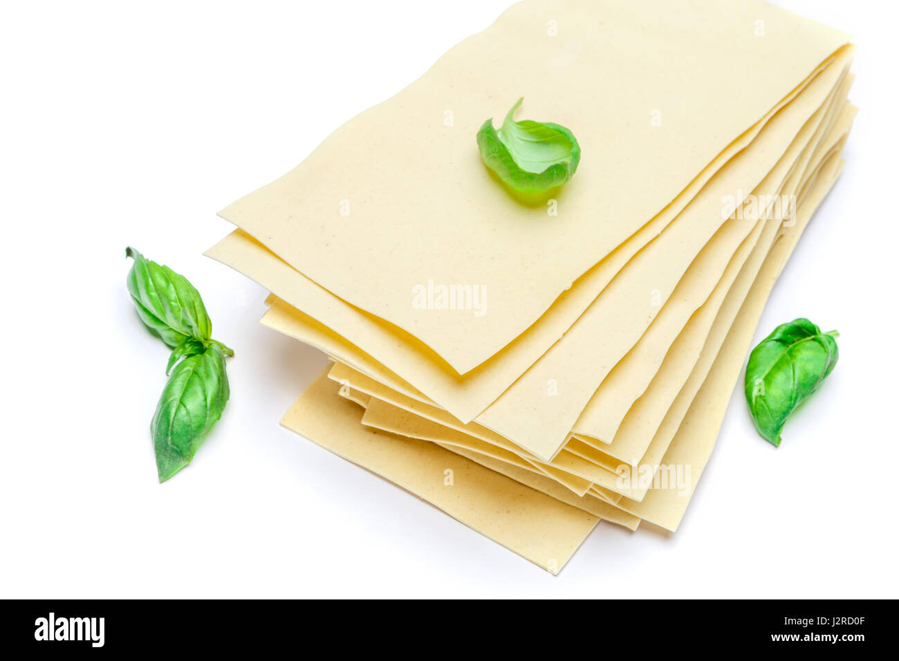 dried uncooked lasagna pasta sheets Stock Photo - Alamy