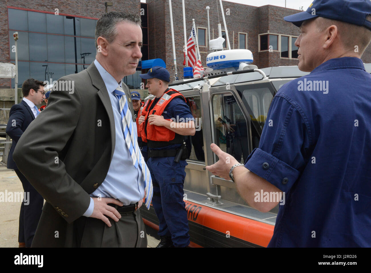Capt. Benjamin Cooper, commander, Coast Guard Sector Delaware Bay ...