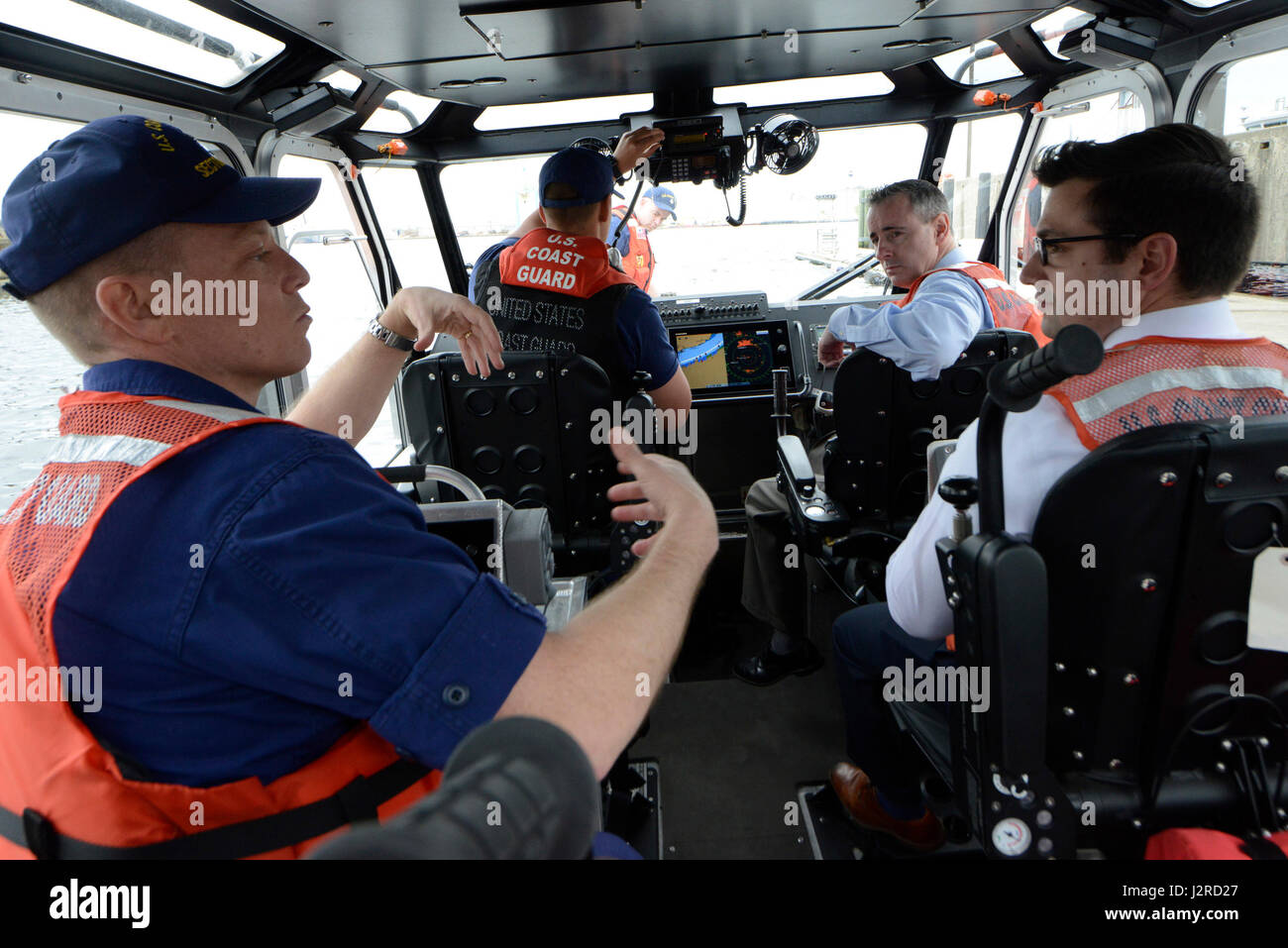 Capt. Benjamin Cooper, commander, Coast Guard Sector Delaware Bay ...