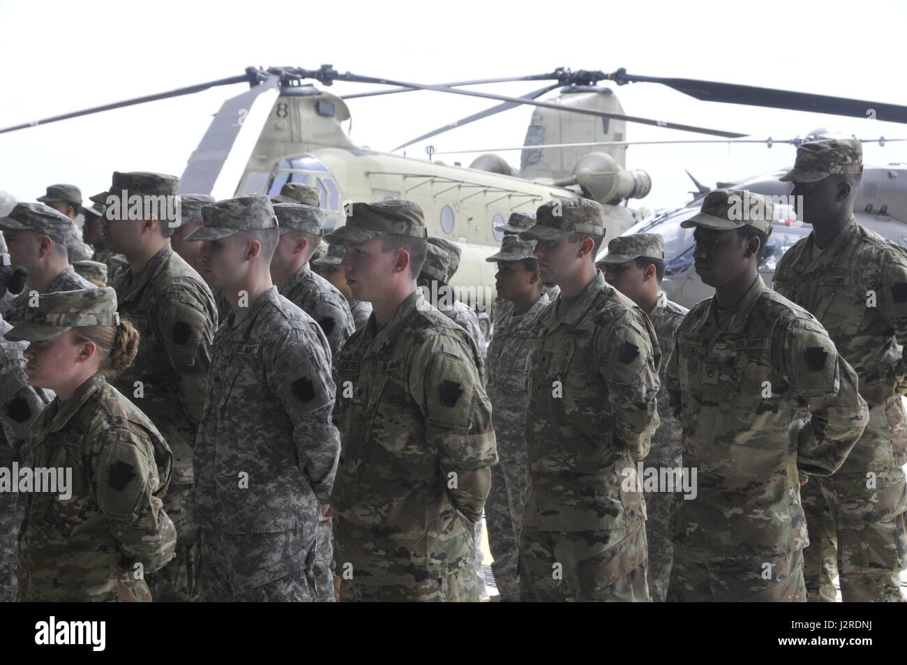 U.S. soldiers with 628th Aviation Support Battalion, 28th Combat ...
