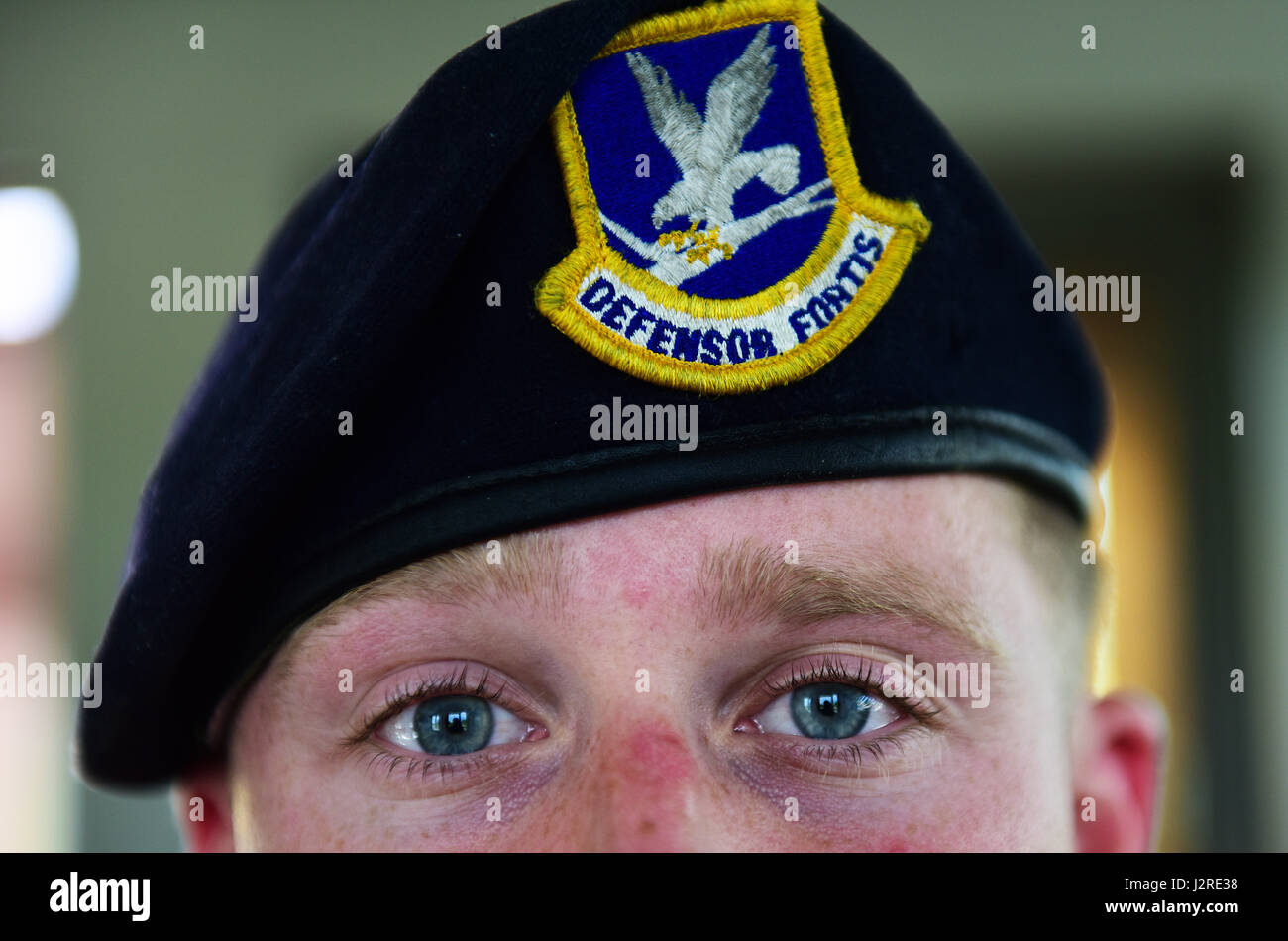 U.S. Air Force Senior Airman Taylor Lang, a 509th Security Forces ...