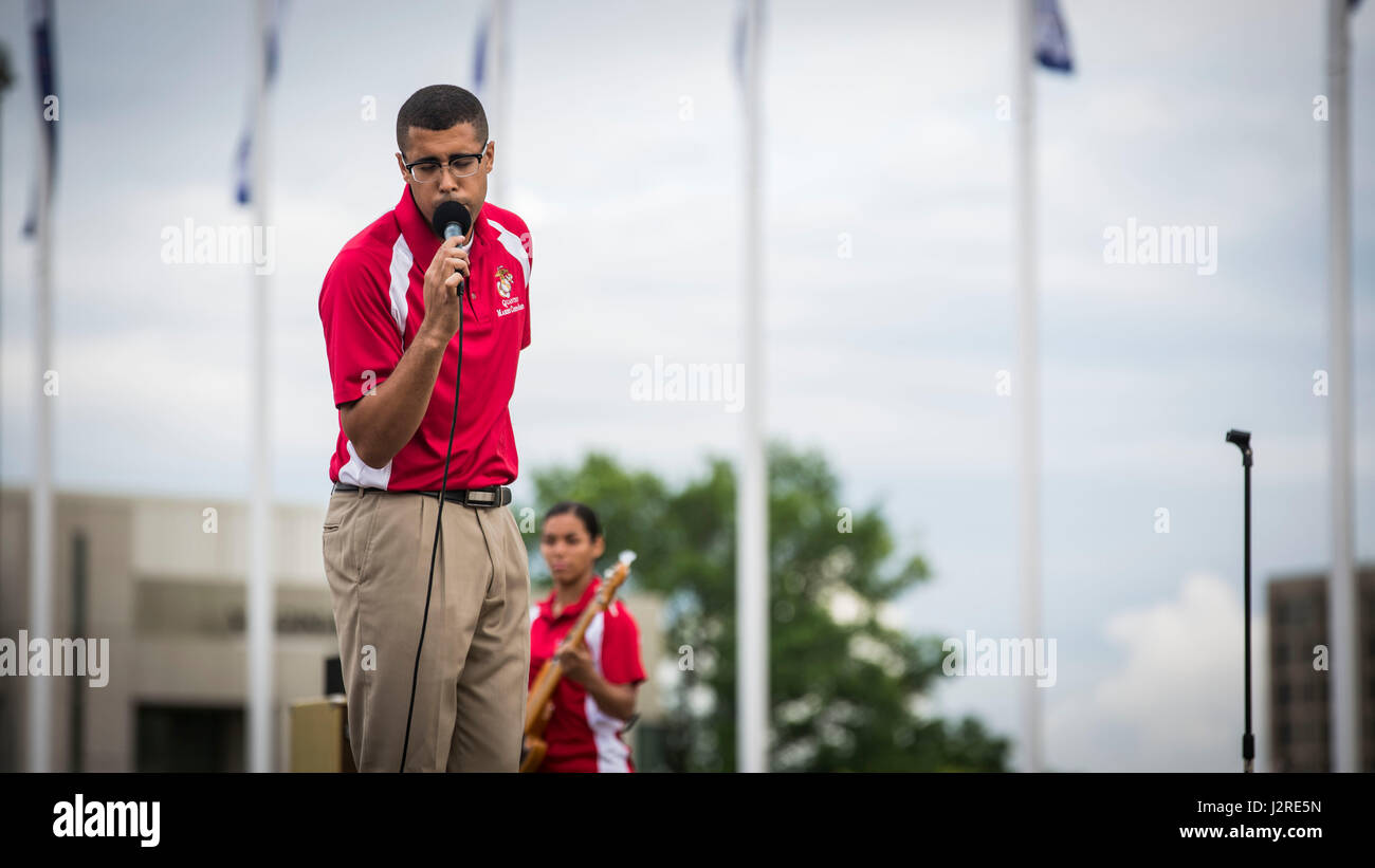 U.S. Marine Corps Sgt. Jordan Snow, enlisted musician, Quantico Marine ...