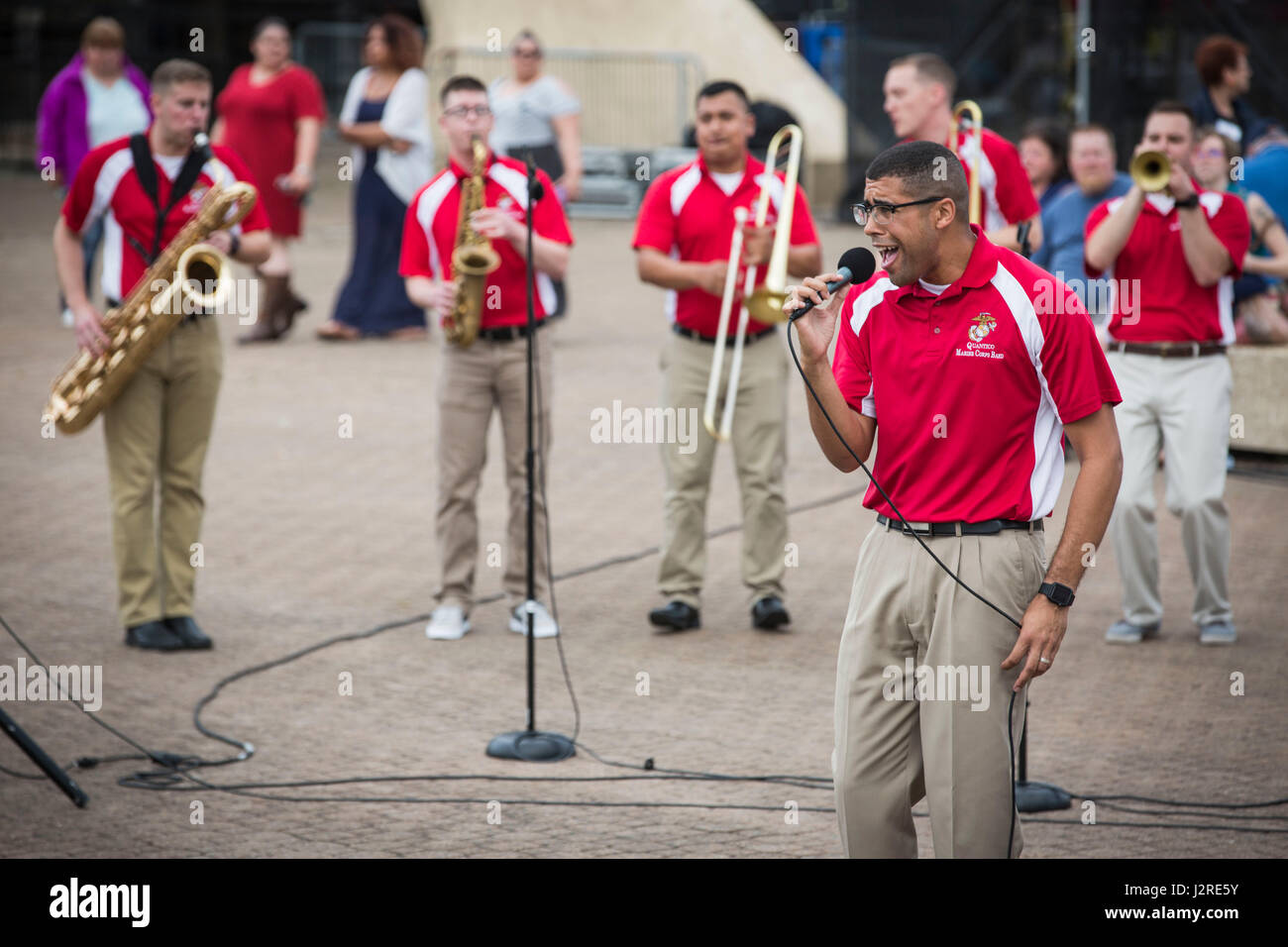 U.S. Marine Corps Sgt. Jordan Snow, enlisted musician, Quantico Marine ...