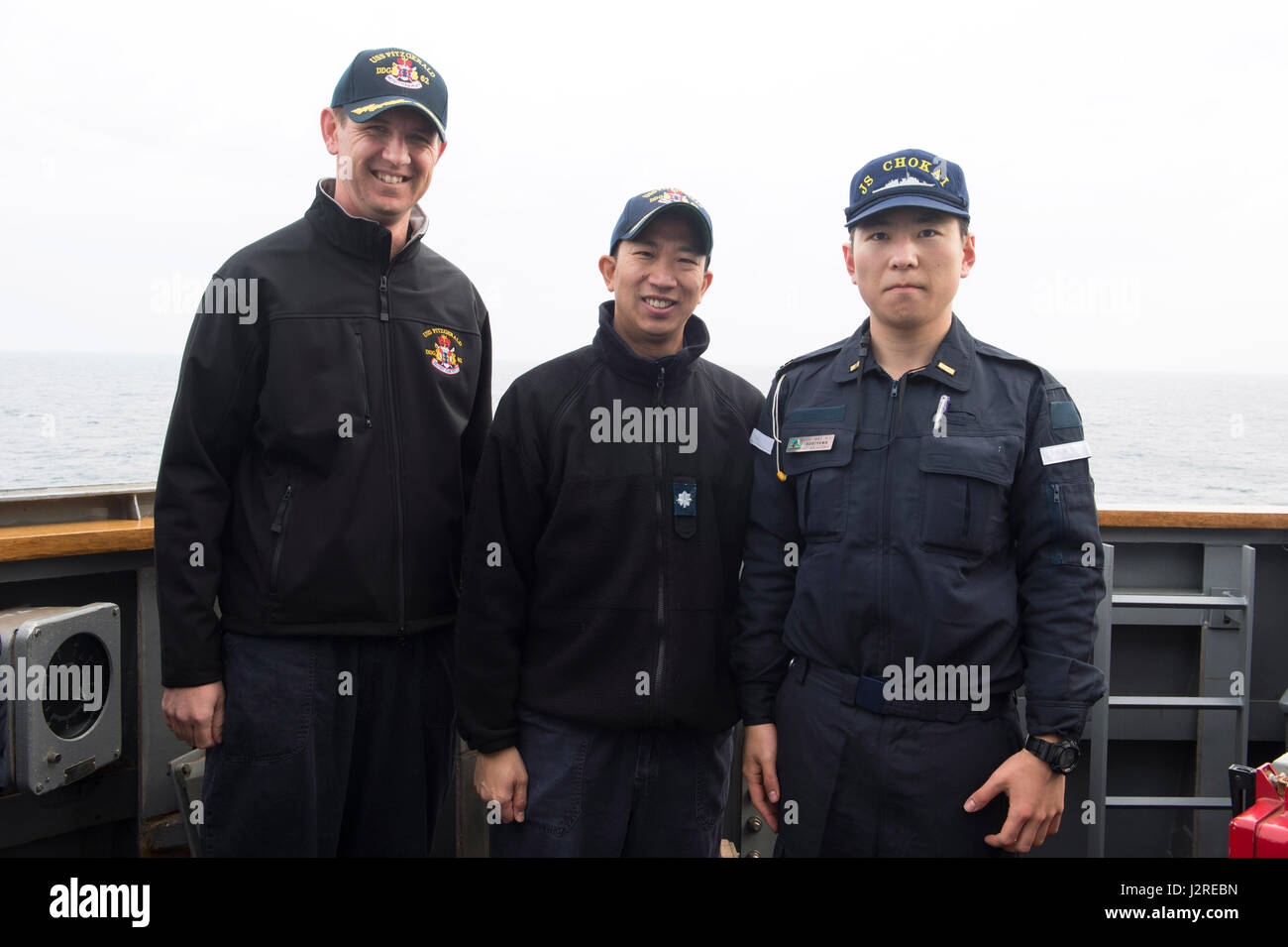 170425-N-HE318-161 SEA OF JAPAN (April 25, 2017) Commander Robert Shu ...