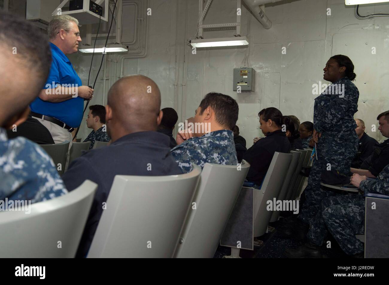 U.S. Navy personnel conducted operational stress control training ...