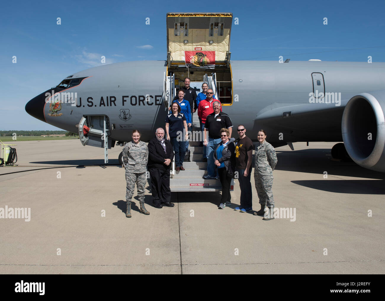 The 126th Air Refueling Wing hosts local educators during their 2017 ...