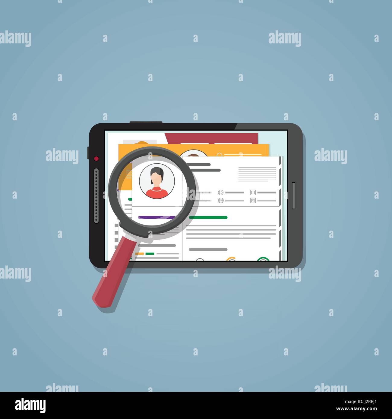 Cv template hi hi-res stock photography and images - Alamy