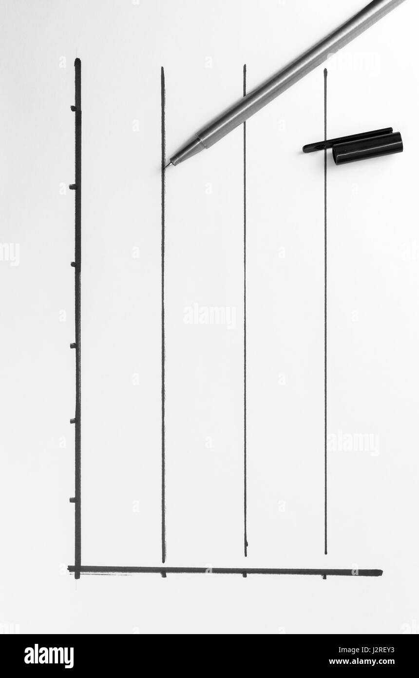 Graph paper pencil Black and White Stock Photos & Images - Alamy