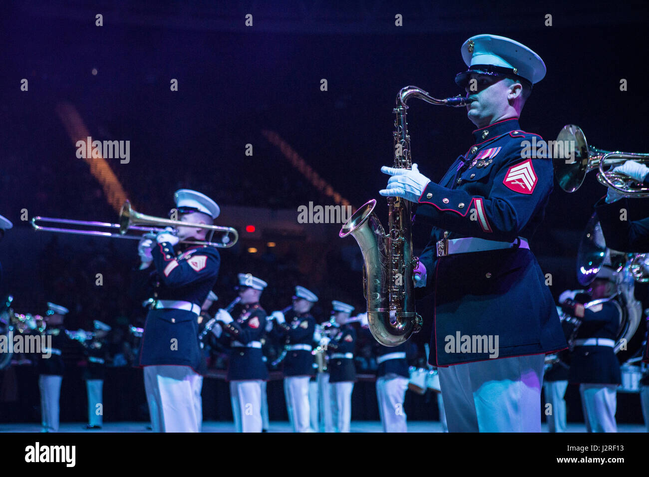 U.S. Marine Corps Sgt. Shawn Marron, enlisted musician, Quantico Marine ...