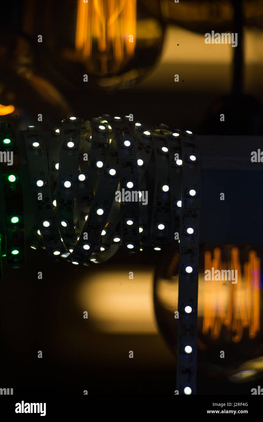 Christmas lights and party lights of a certain type Stock Photo - Alamy