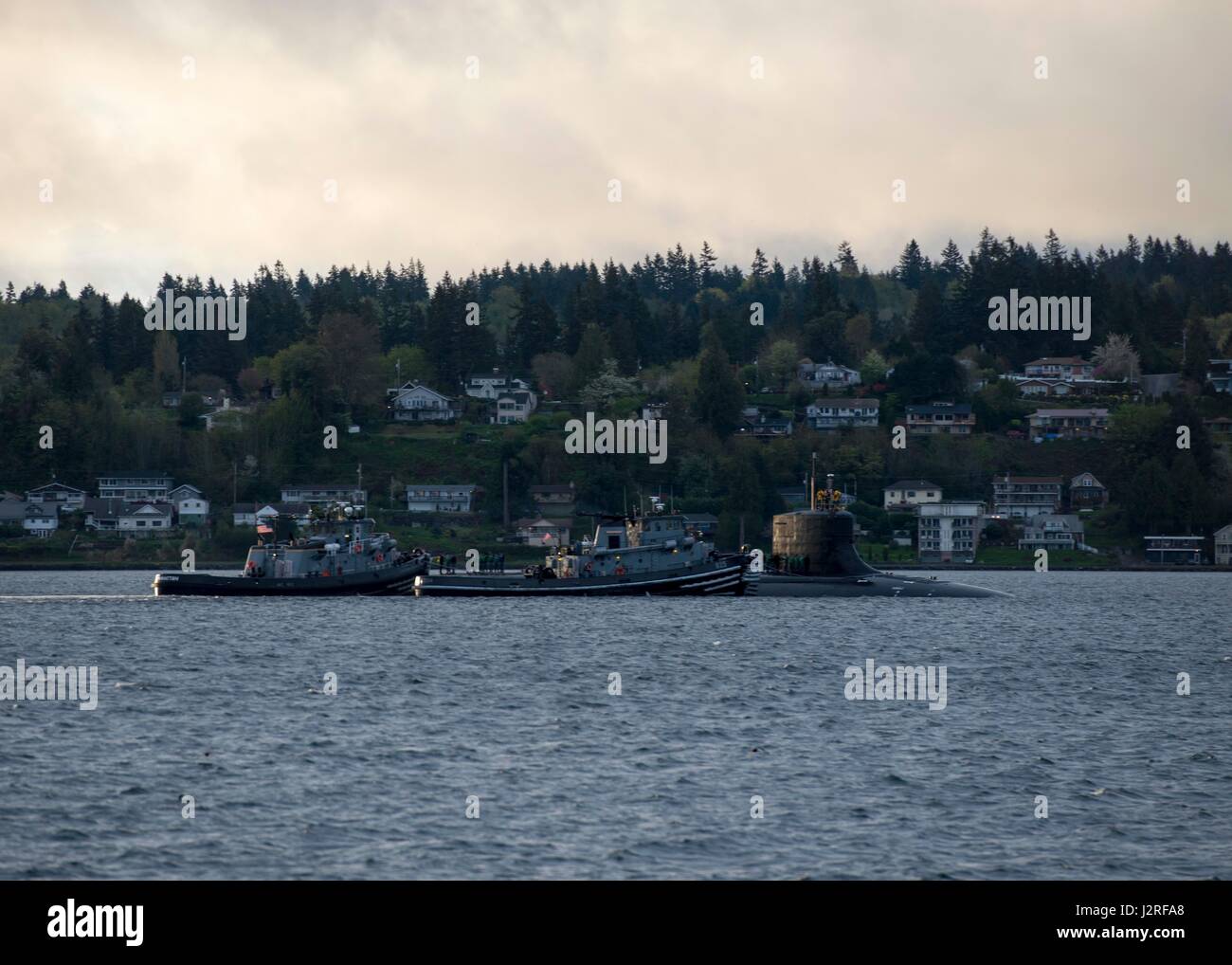 Sailors aboard the Seawolf-class fast-attack submarine USS Connecticut ...