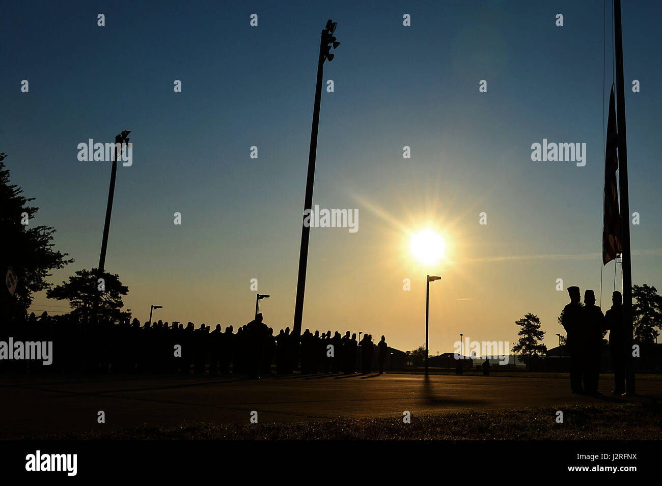 Airmen from the Airman Leadership School Class 17-4 at Shaw Air Force ...