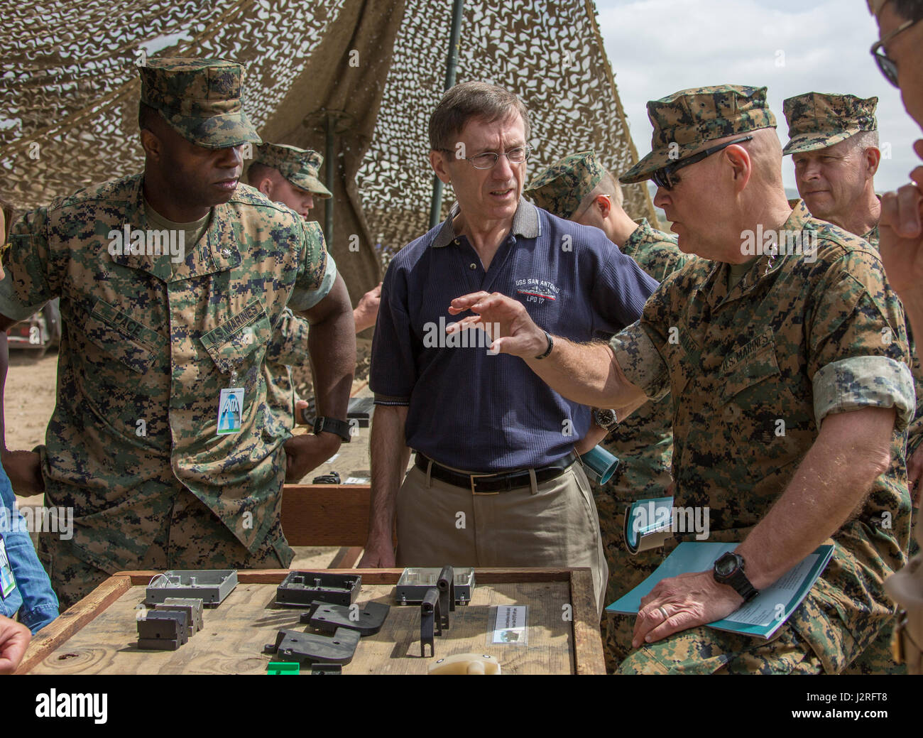 Commandant of the Marine Corps Gen. Robert B. Neller, right, speaks ...
