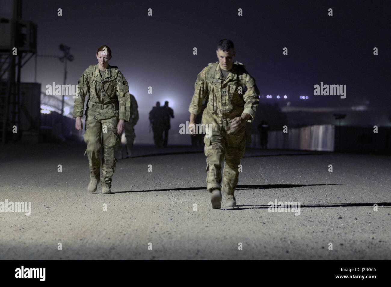 Soldiers ruck during the ruck-march portion of the German Armed Forces ...