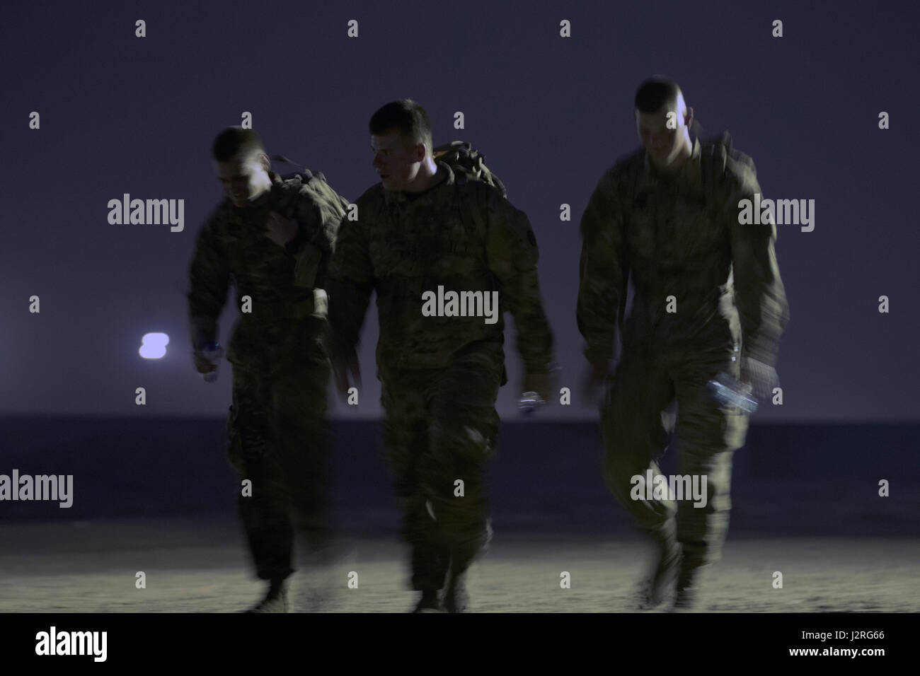 Soldiers ruck during the ruck-march portion of the German Armed Forces ...