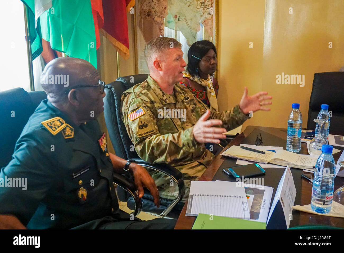 Cameroonian Maj. Gen. Baba Souley, chief of land forces for Cameroon ...