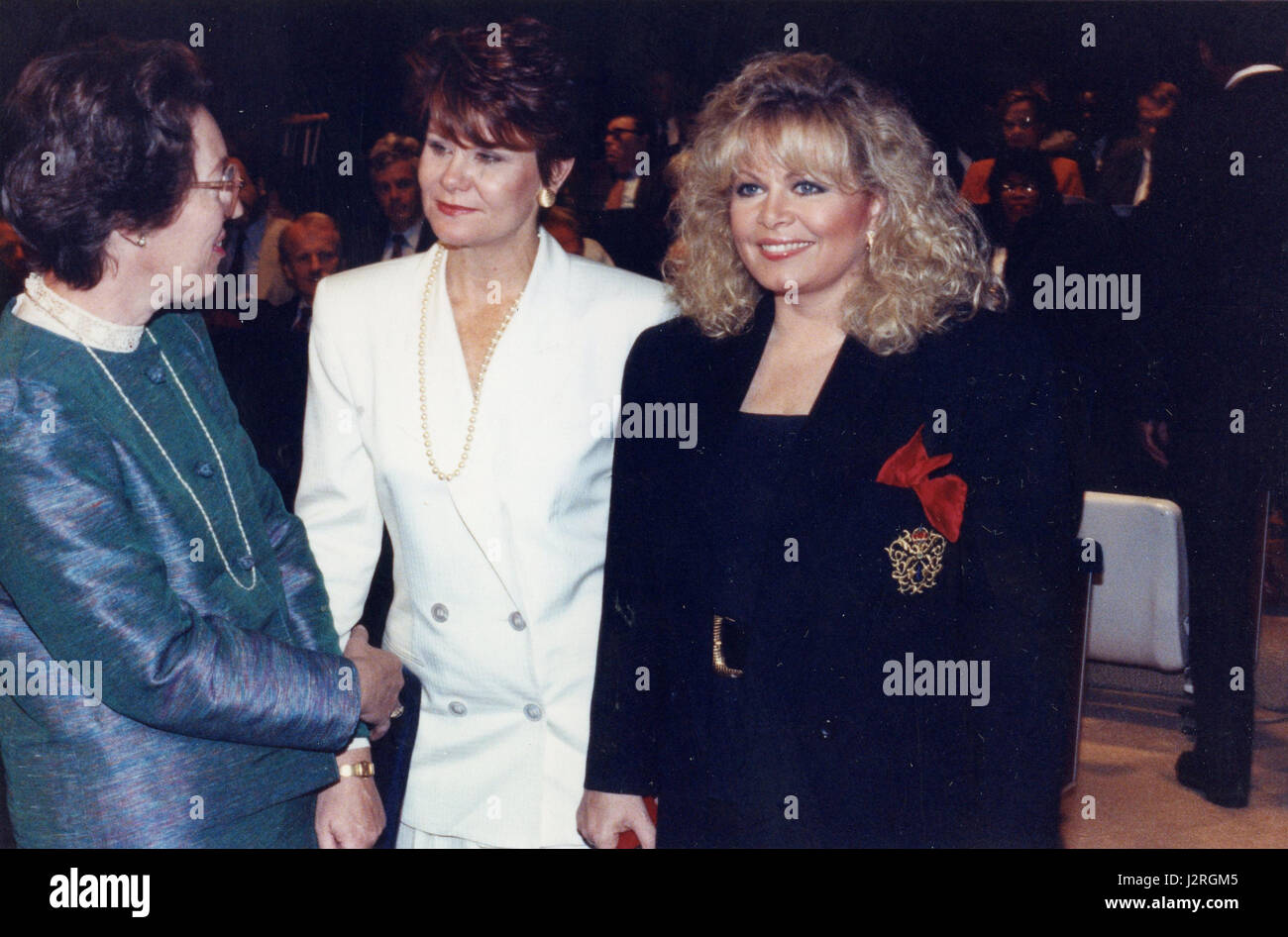 ROSKENS- END HUNGER AWARDS 1990 - Interactions at awards ceremony Stock ...