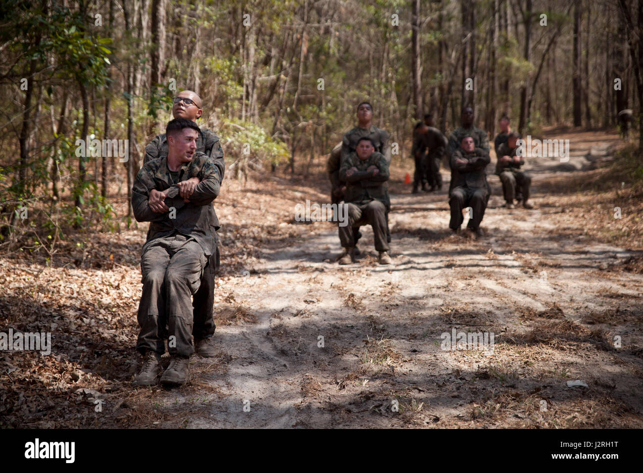 A U.S. Marine assigned to Ground Supply School (GSS), Marine Corps ...