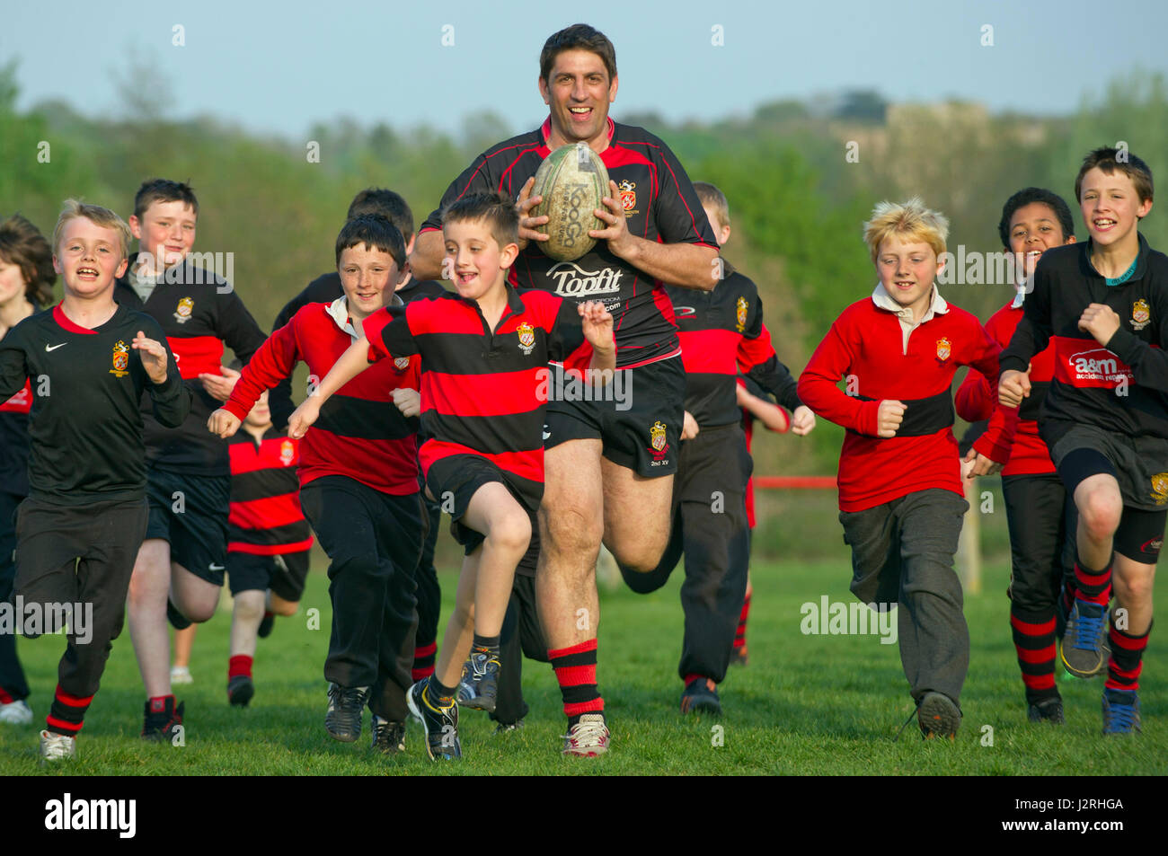 Avonmouth Rugby Football Club, Bristol with Nick Venn teaching ...