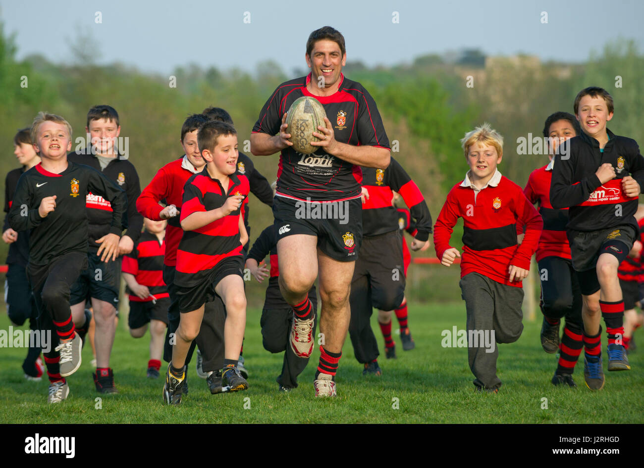 Avonmouth Rugby Football Club, Bristol with Nick Venn teaching ...