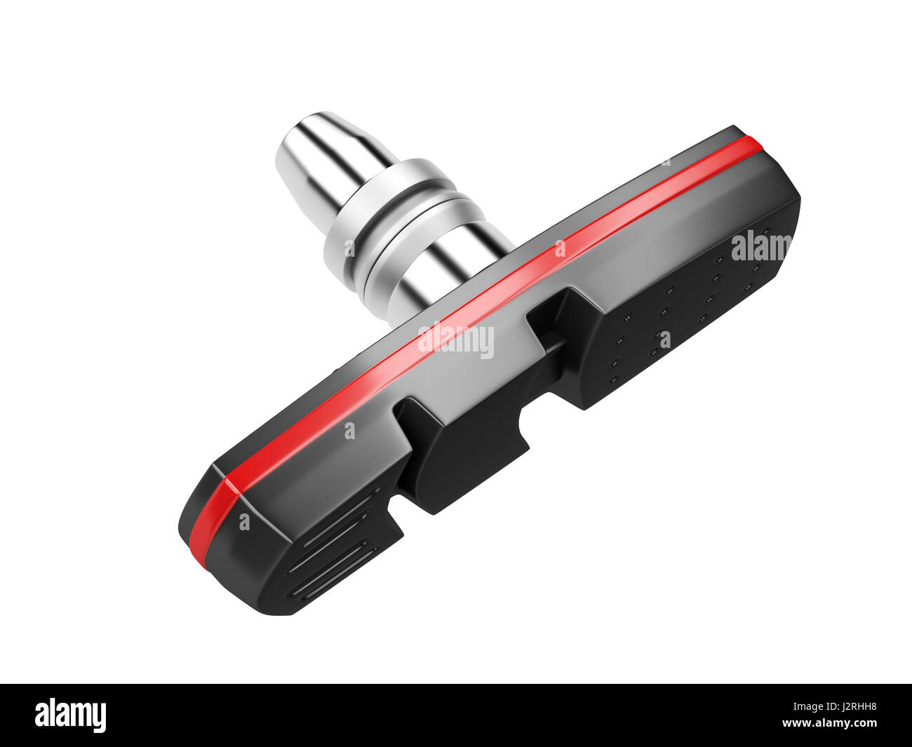 Bicycle brake pad isolated on white background Stock Photo - Alamy