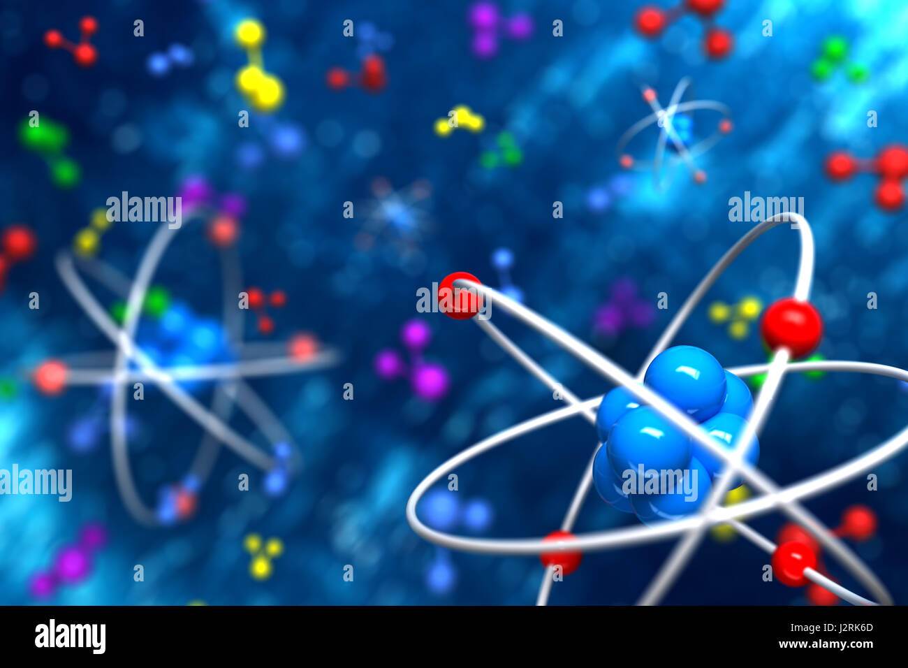 Abstract atom background Stock Photo - Alamy