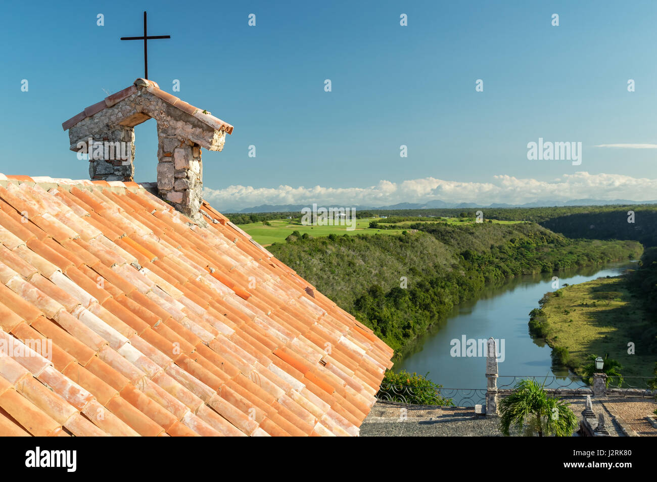 Church with view Stock Photo - Alamy