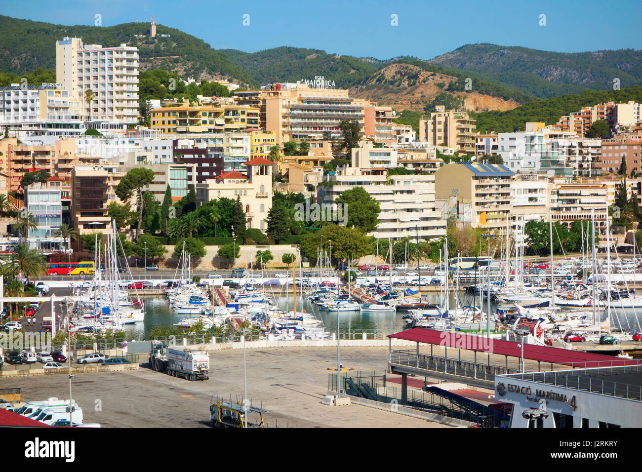 The port of palma de mallorca majorca hi-res stock photography and ...