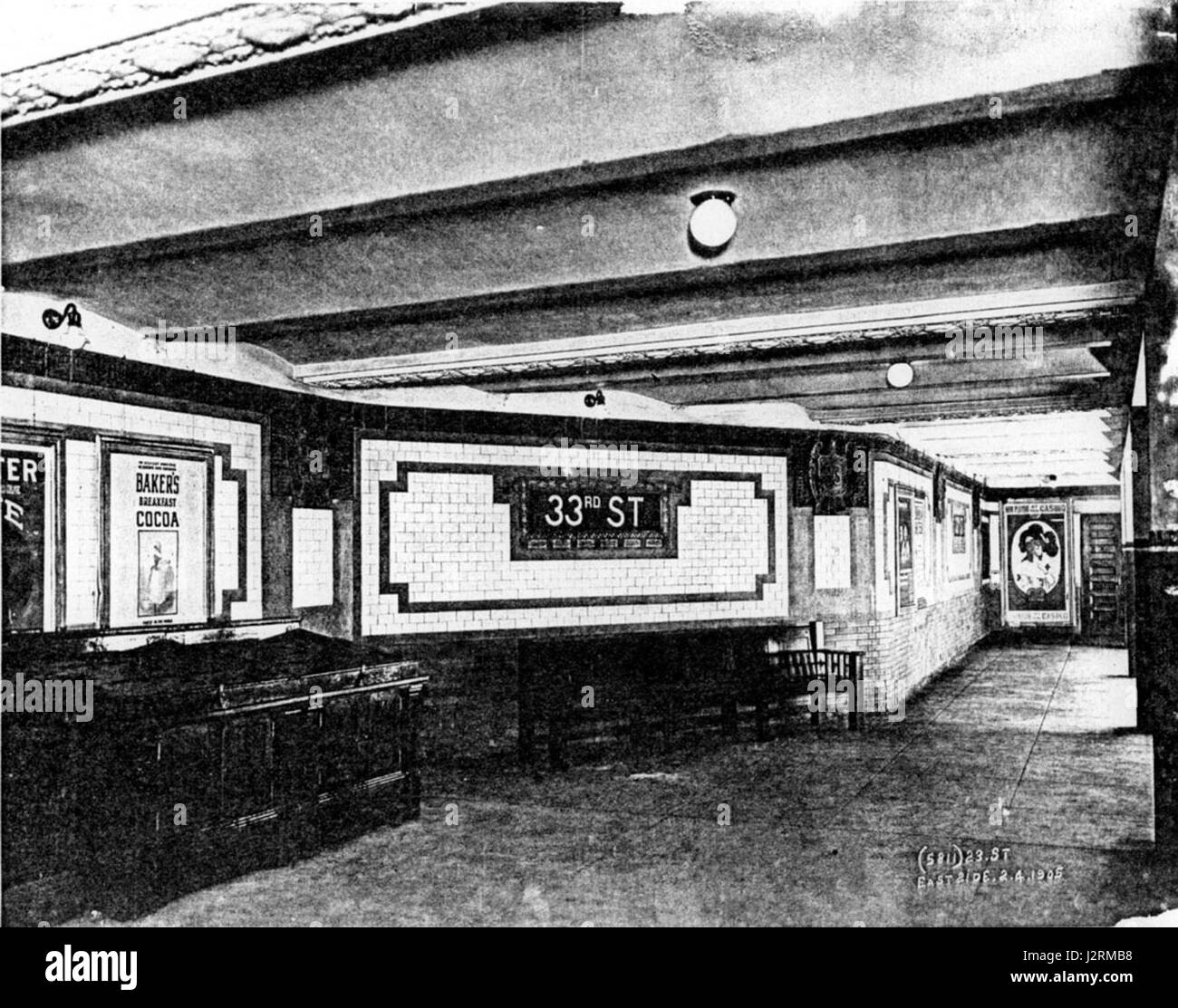 The 33rd Street IRT 1905 is a historical photograph documenting the ...