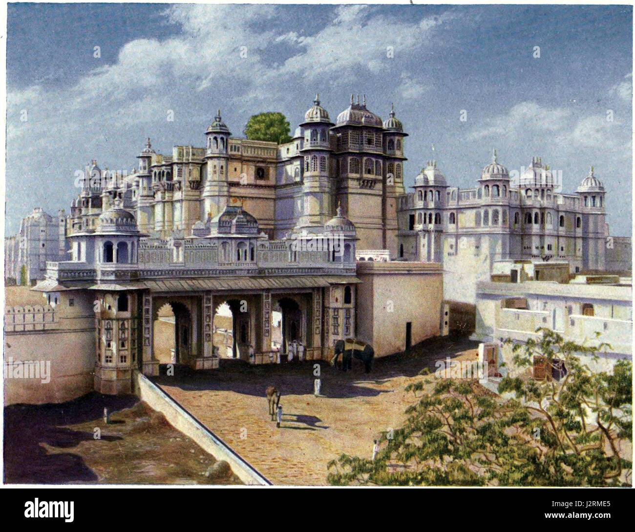 -A royal entrance to the palace Udaipur Stock Photo - Alamy