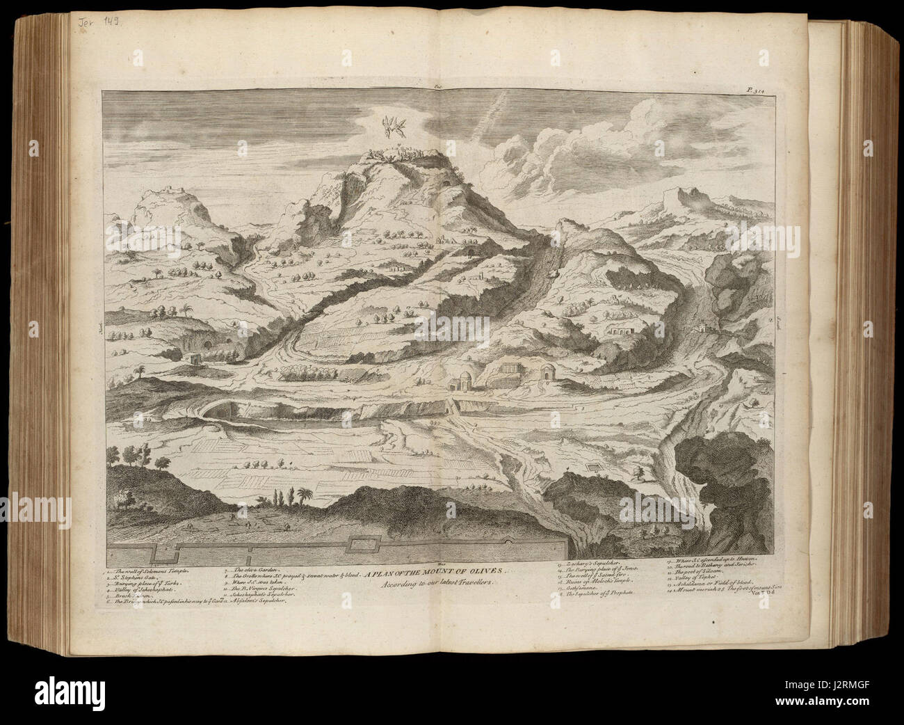 This plan of the Mount of Olives, based on the latest traveler reports ...