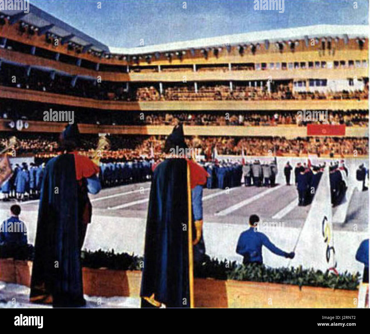 The 1956 Winter Olympic Games (WOG) opening ceremony marked the ...