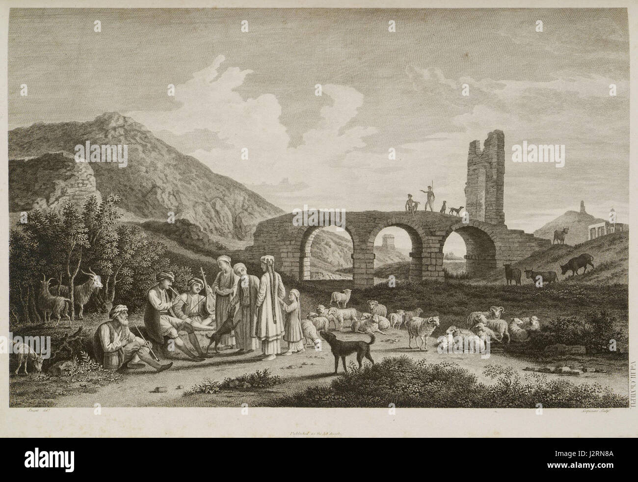 A 1794 depiction by Stuart James and Revett Nicholas of the Ilissus ...