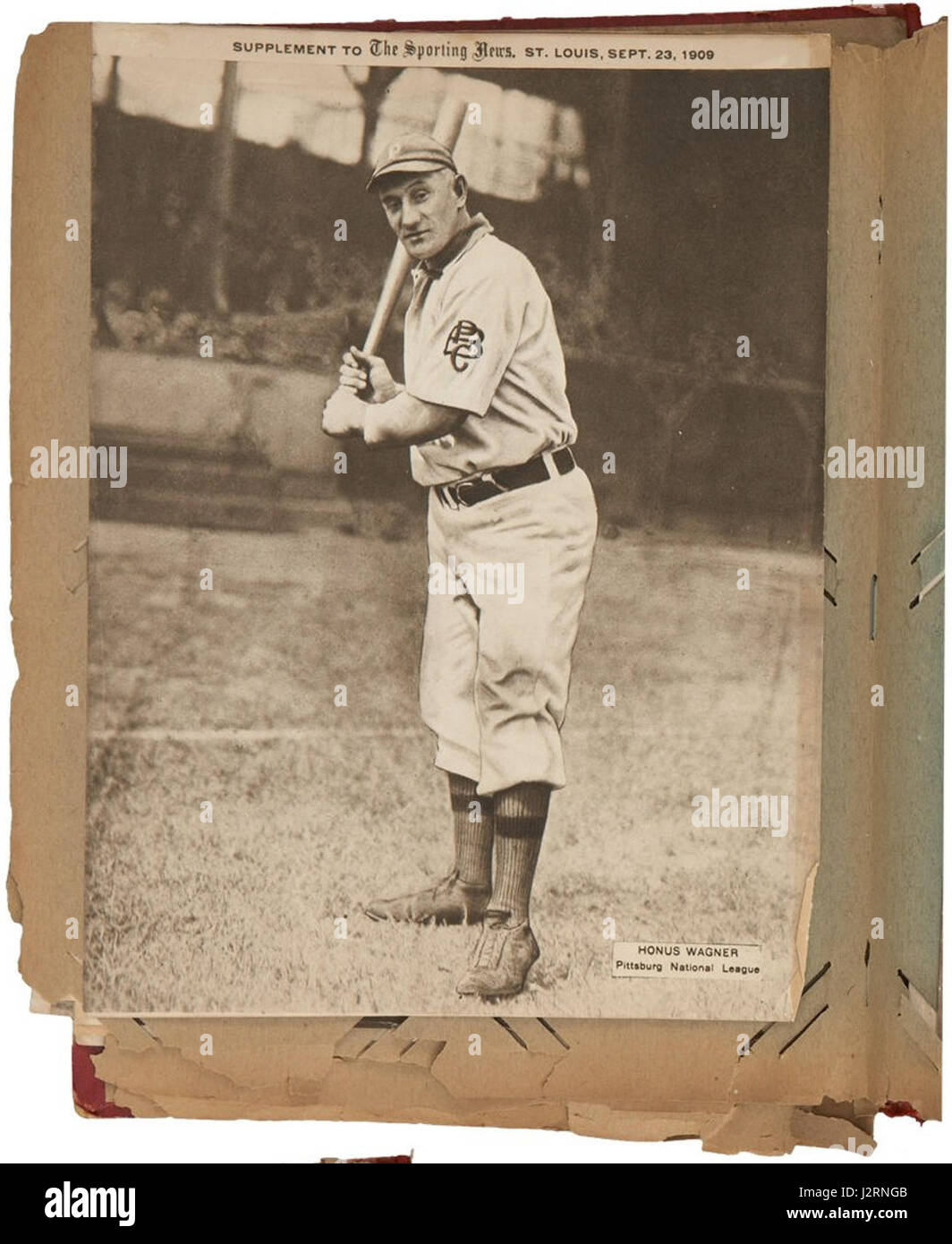 1909 Sporting News Honus Wagner Stock Photo - Alamy