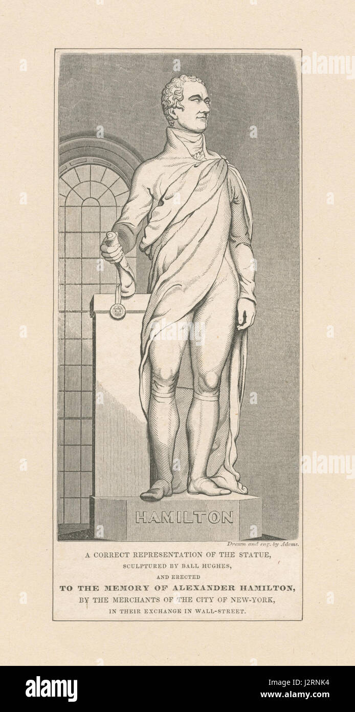 This image depicts a statue sculpted by Ball Hughes, commemorating ...