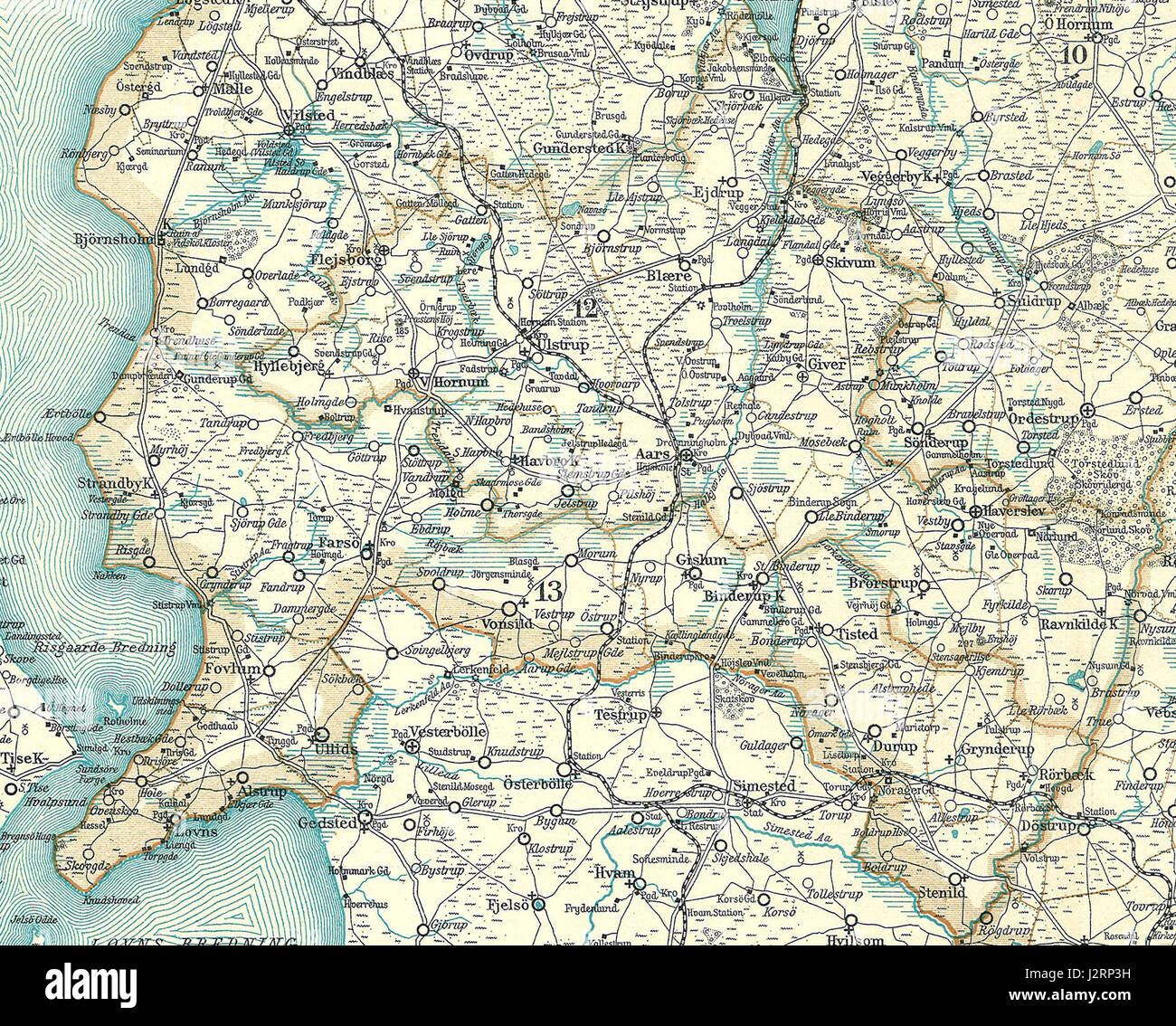 Map of aalborg hi-res stock photography and images - Alamy