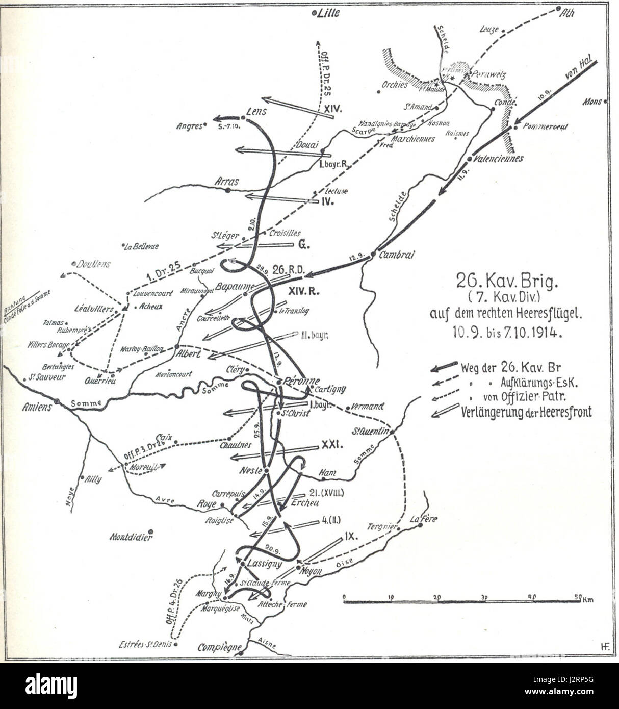 Reference to the 26th Cavalry Brigade from 1914, likely related to ...