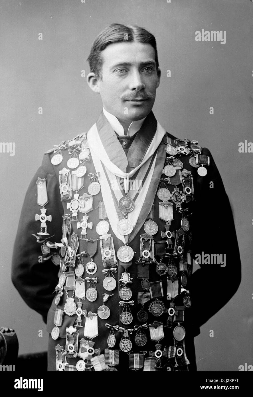 Rudolf Gundersen, Norwegian speed skater. He represented Kristiania ...