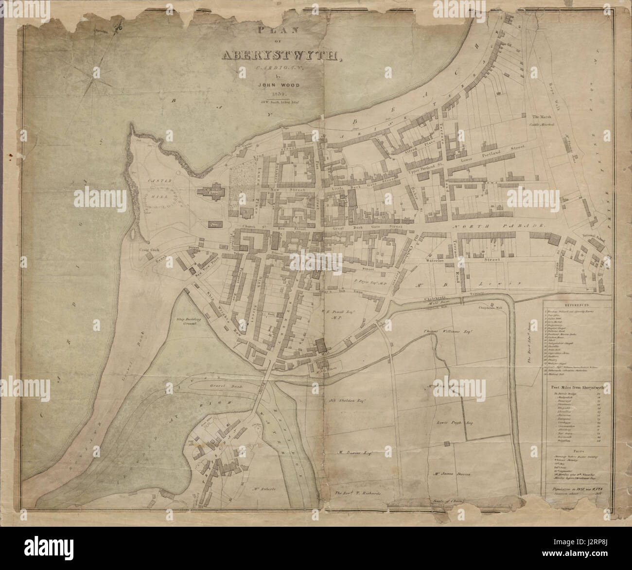 Aberystwyth map hi-res stock photography and images - Alamy