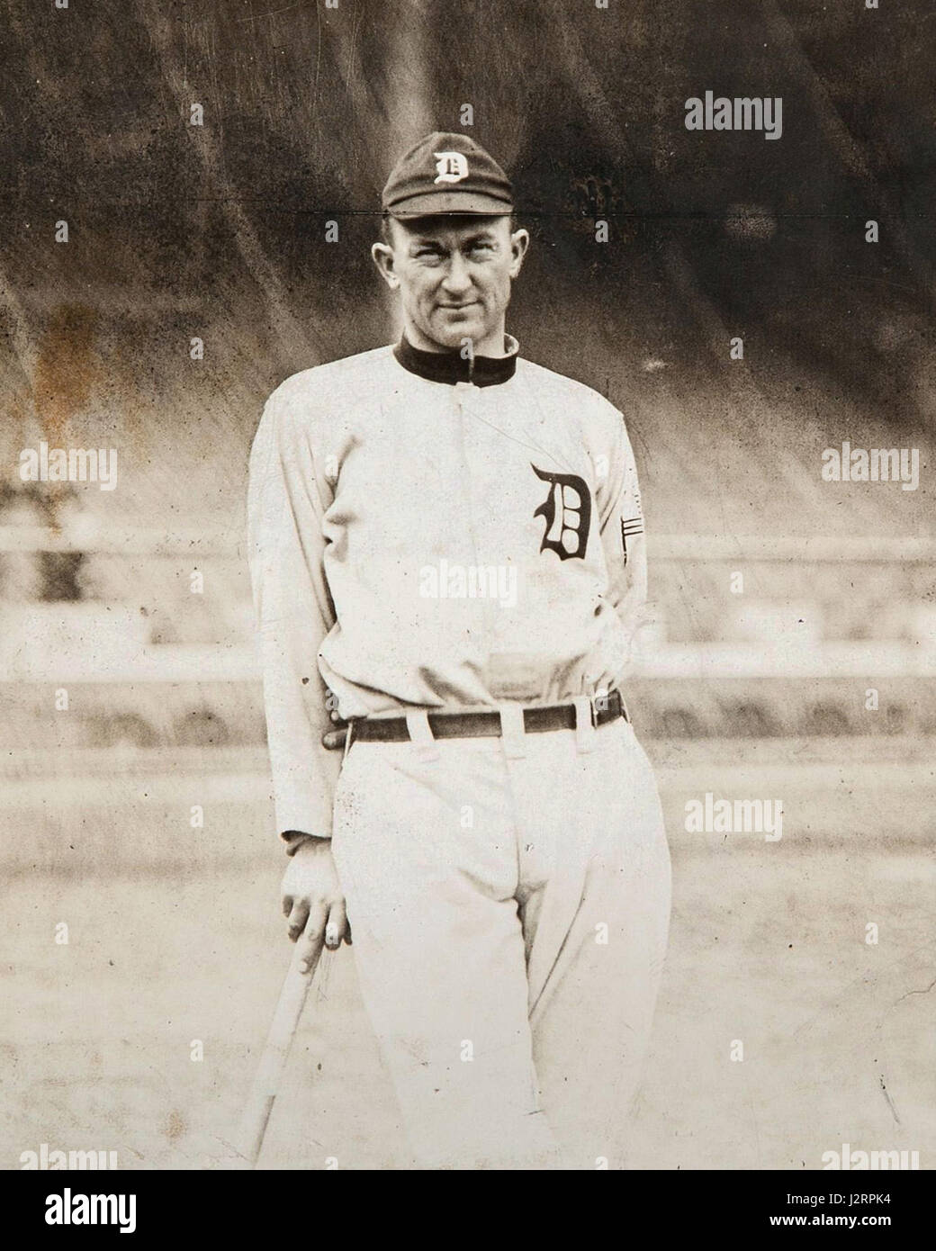 1917 Ty Cobb at Navin Field with his middle finger extended Stock Photo ...