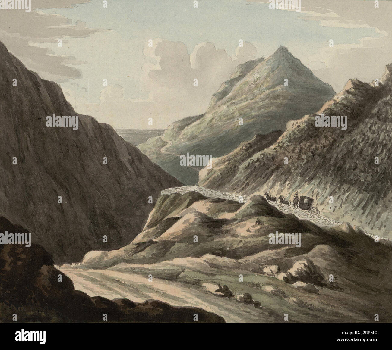 This image presents a scenic view of North Wales, showcasing the region ...