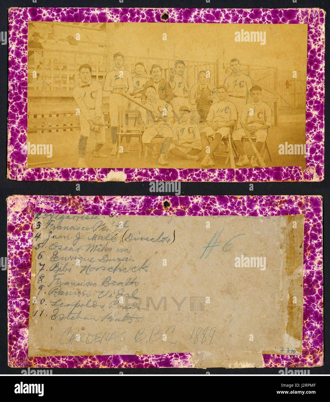 The 1889 Cuban Cardenas Baseball Club is one of the earliest known ...