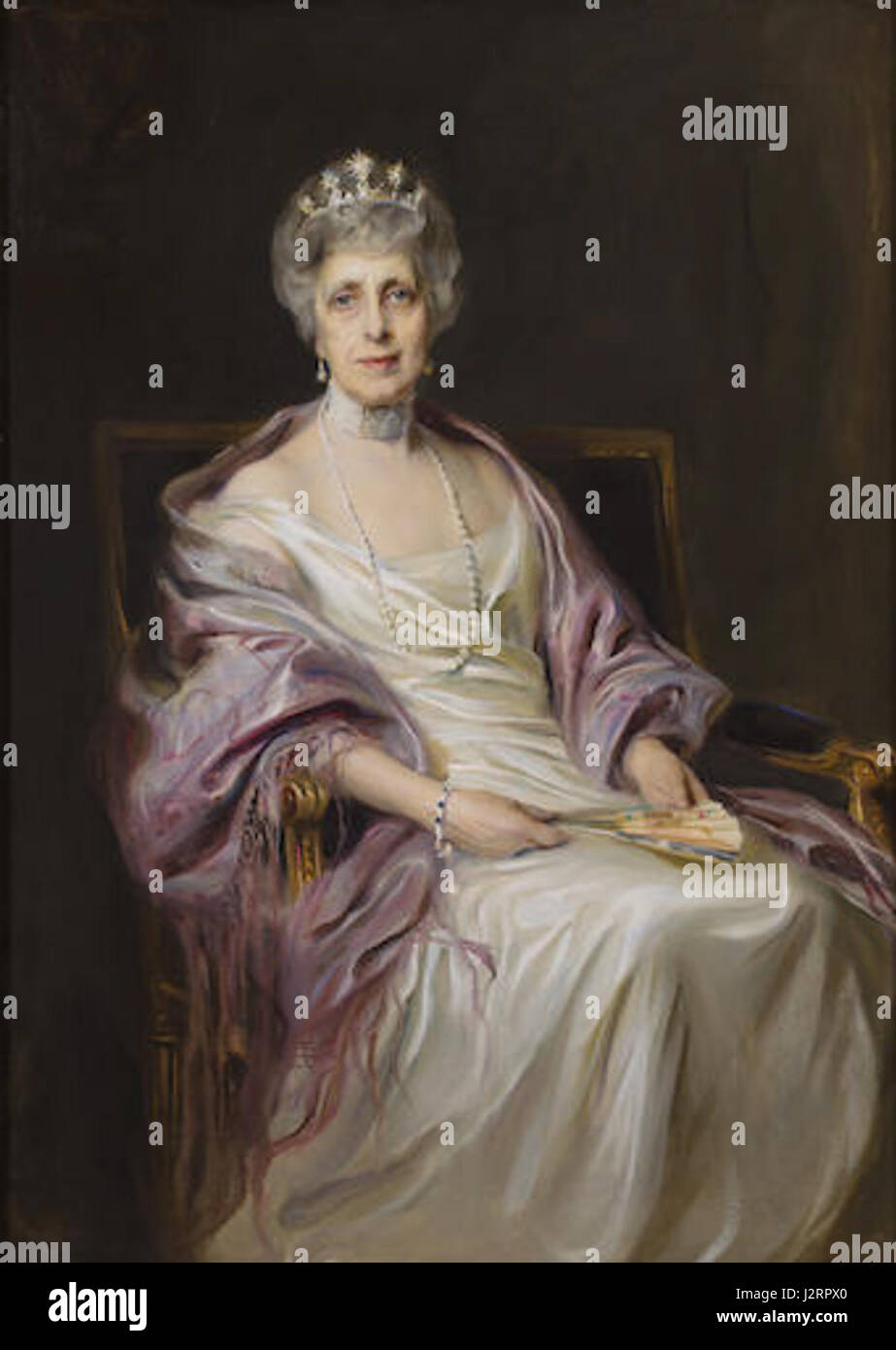 A portrait of Mrs. Robert Livingston Fryer Stock Photo - Alamy