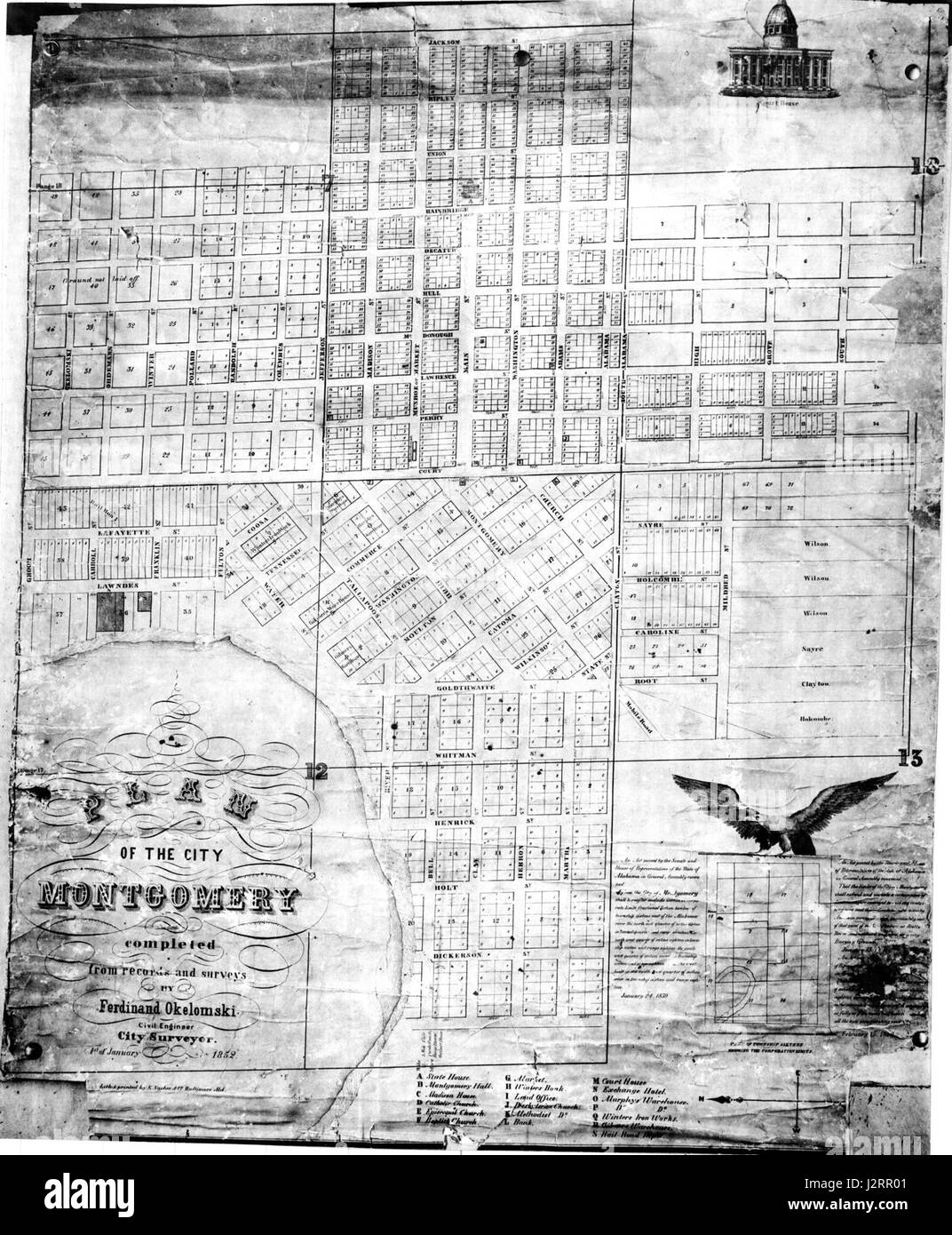 Map of montgomery hi-res stock photography and images - Alamy