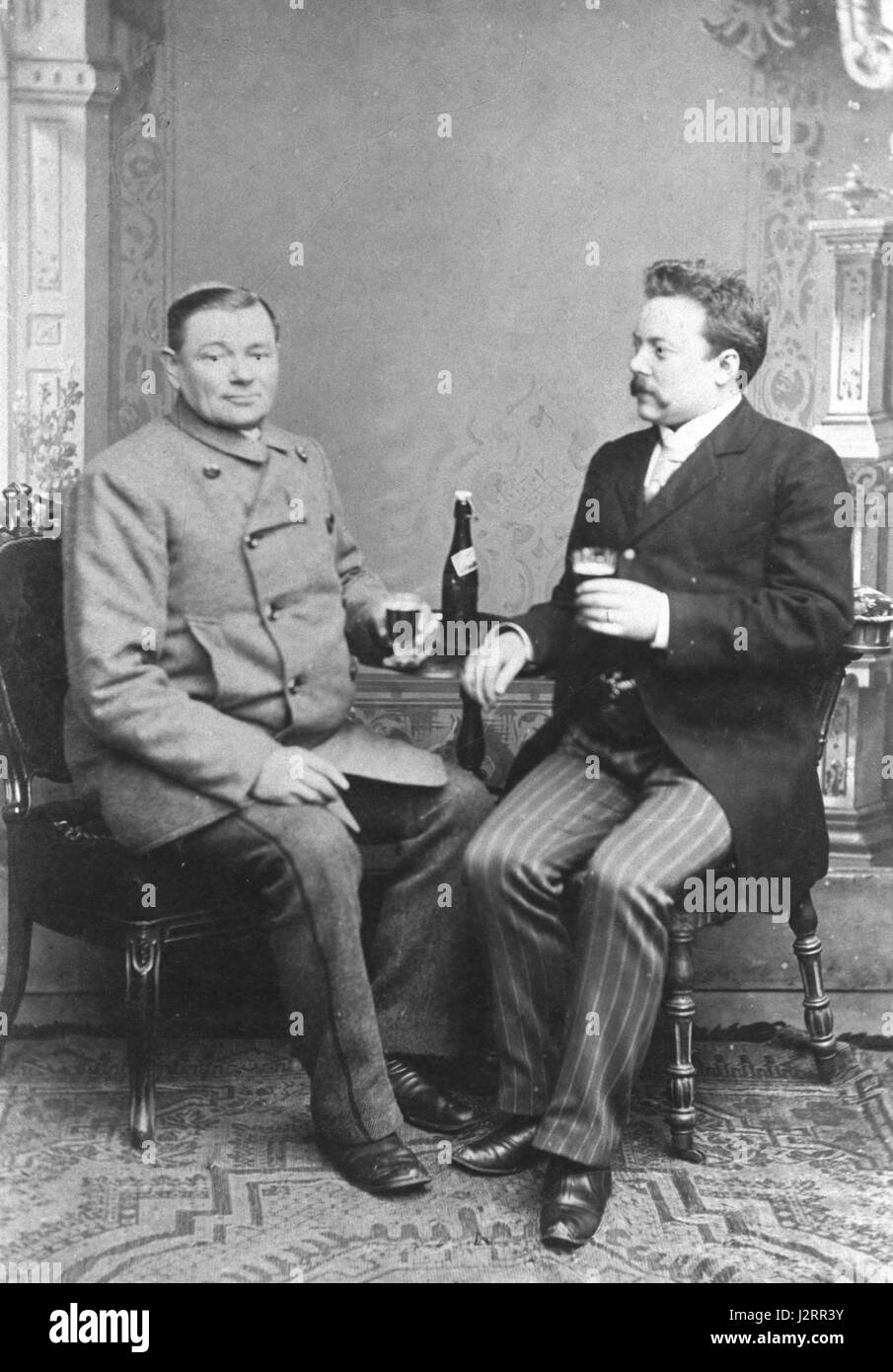 Two men in modern Black and White Stock Photos & Images - Alamy