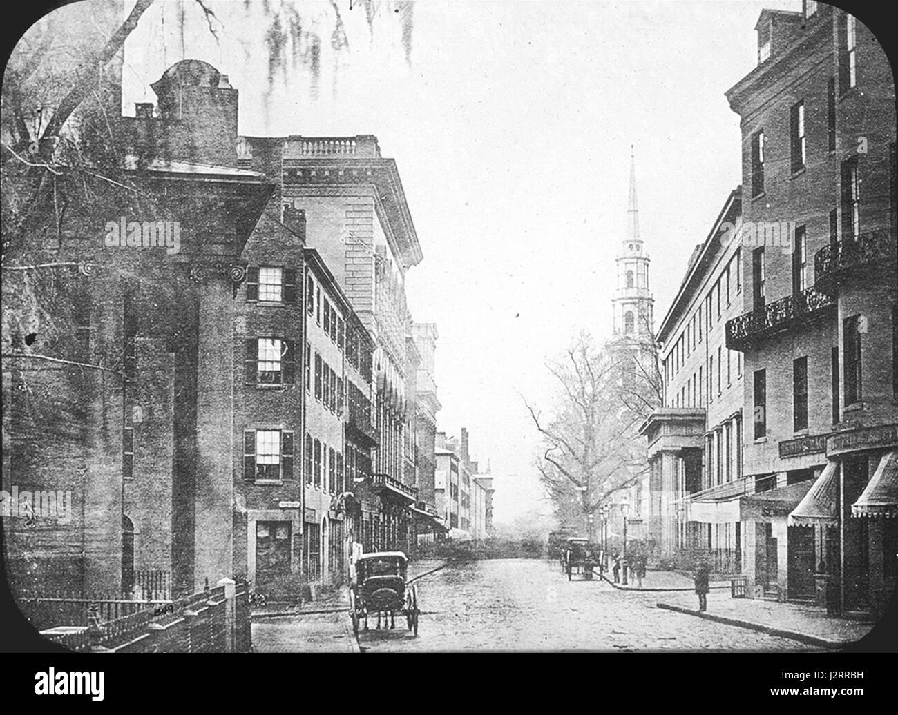 Map of boston 1860 hi-res stock photography and images - Alamy